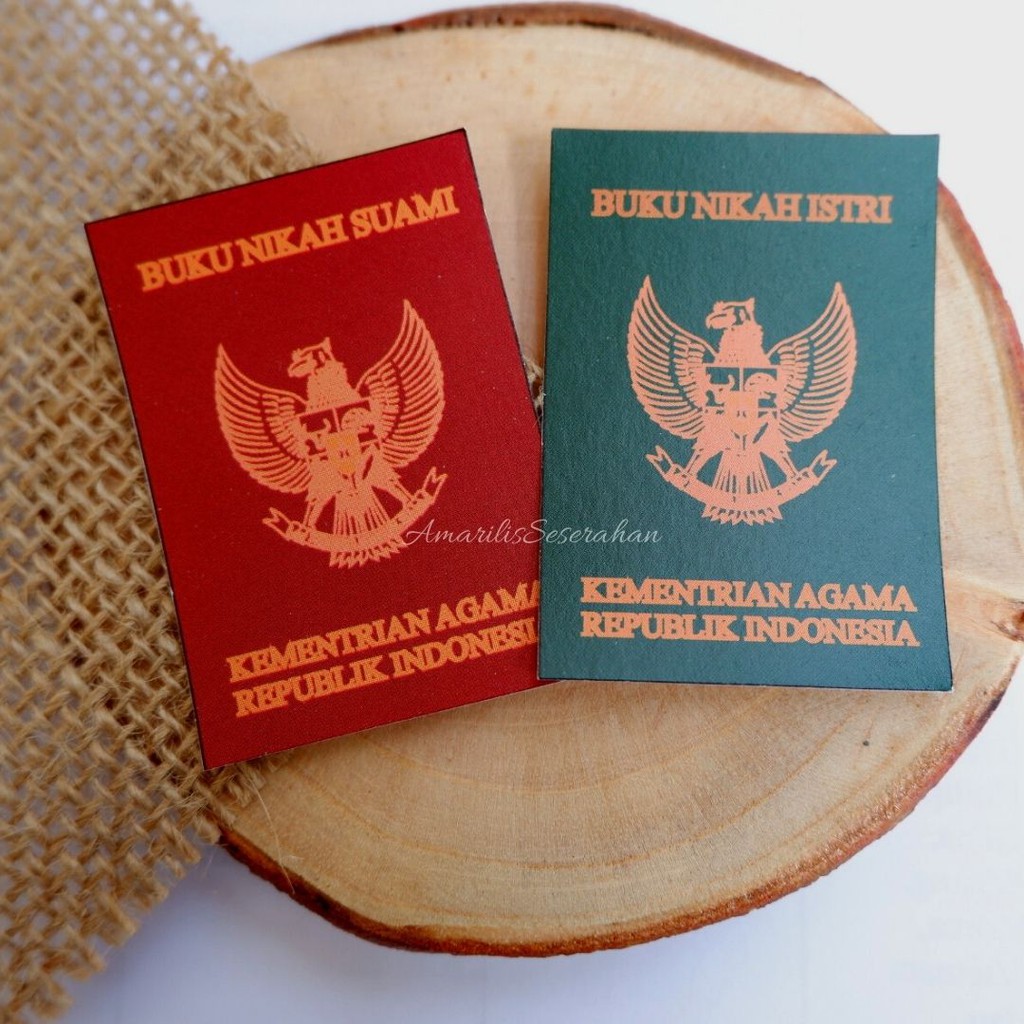 Jual 241. Replika Buku Nikah untuk hiasan Mahar | Shopee Indonesia