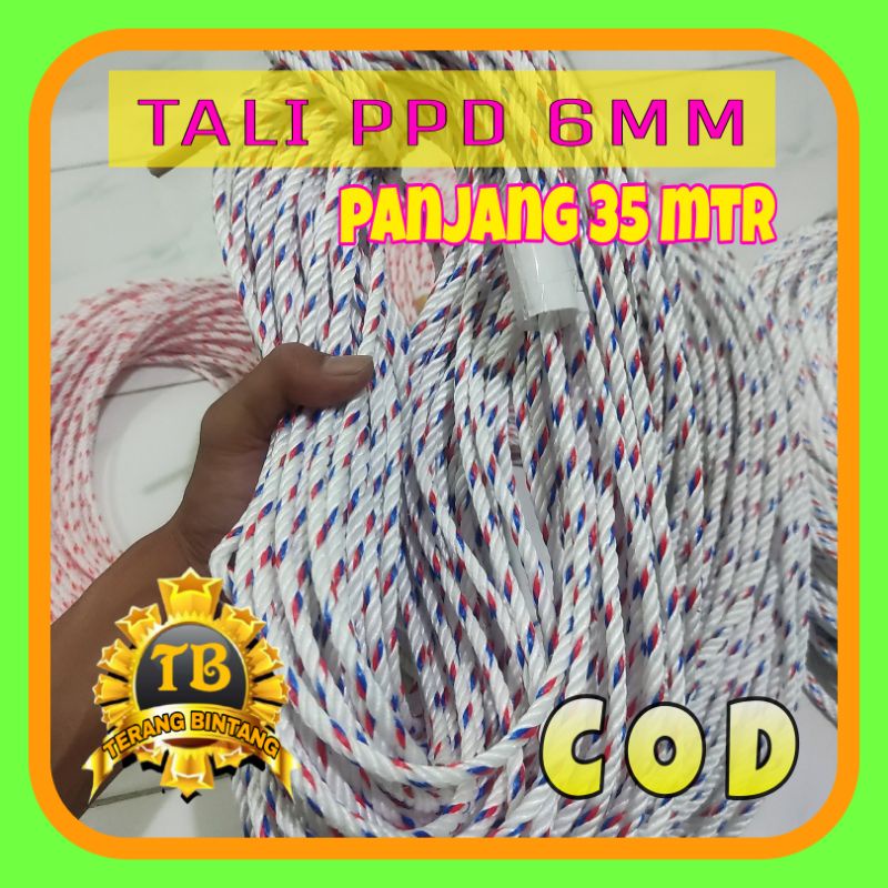 Jual TALI TAMBANG 6MM (35 METER),TALI 6MM ECERAN,TAMBANG PENGIKAT ...