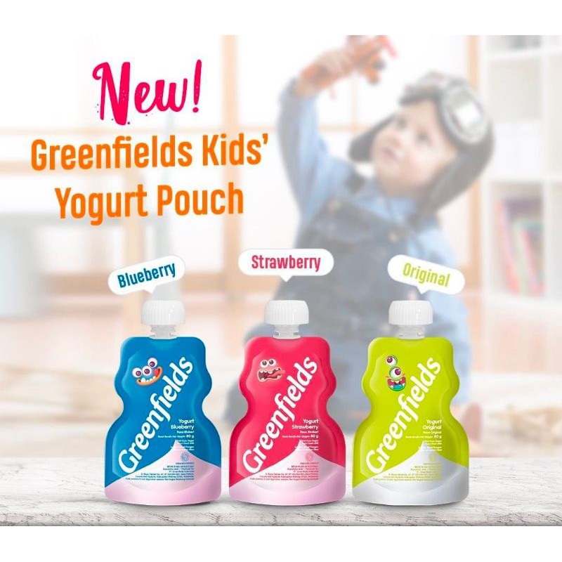 Jual GREENFIELDS KIDS YOGURT POUCH 80 GR | Shopee Indonesia