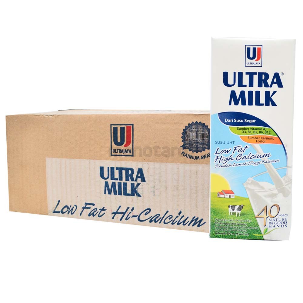 Jual susu UHT Ultra Milk Low Fat 250 ml | Shopee Indonesia