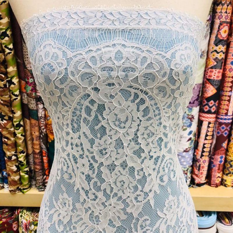 Jual Brokat Panel Heavy Cotton/Brokat Katun 8246 (Flower Pattern ...