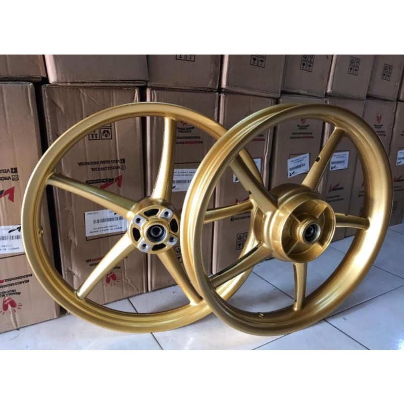 Jual velg v rossi model rcb full set pnp honda cb gl mp tiger | Shopee ...