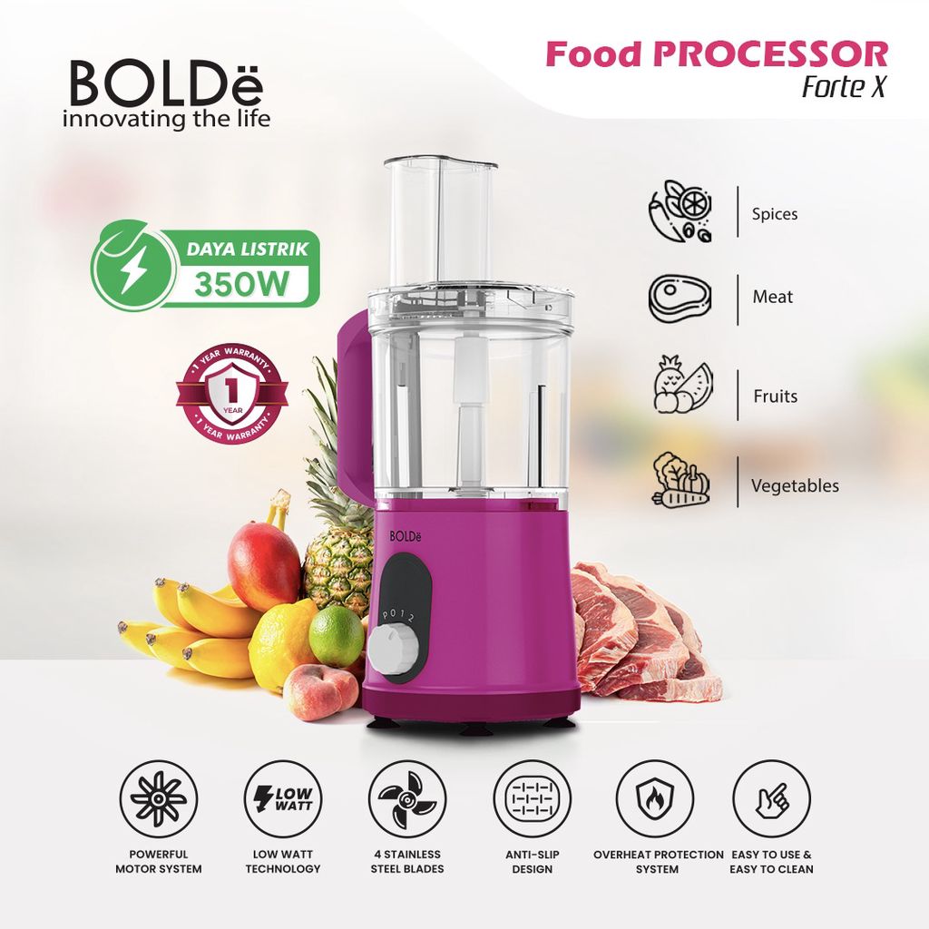 Jual BOLDe Super Food Processor Forte -X | Shopee Indonesia