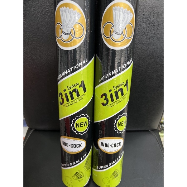 Jual Shuttlecock Indocock 3in1 Hijau / Kok Indocock 3in1 Hijau / 3 in 1 ...