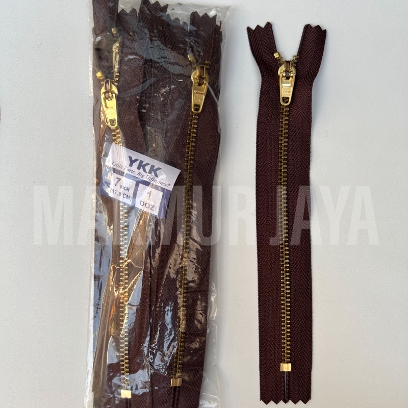 Jual Resleting YKK Jeans Metal Levis MGC -49 7 Inch 17.5 Cm Lusin 12 Pcs | Shopee Indonesia