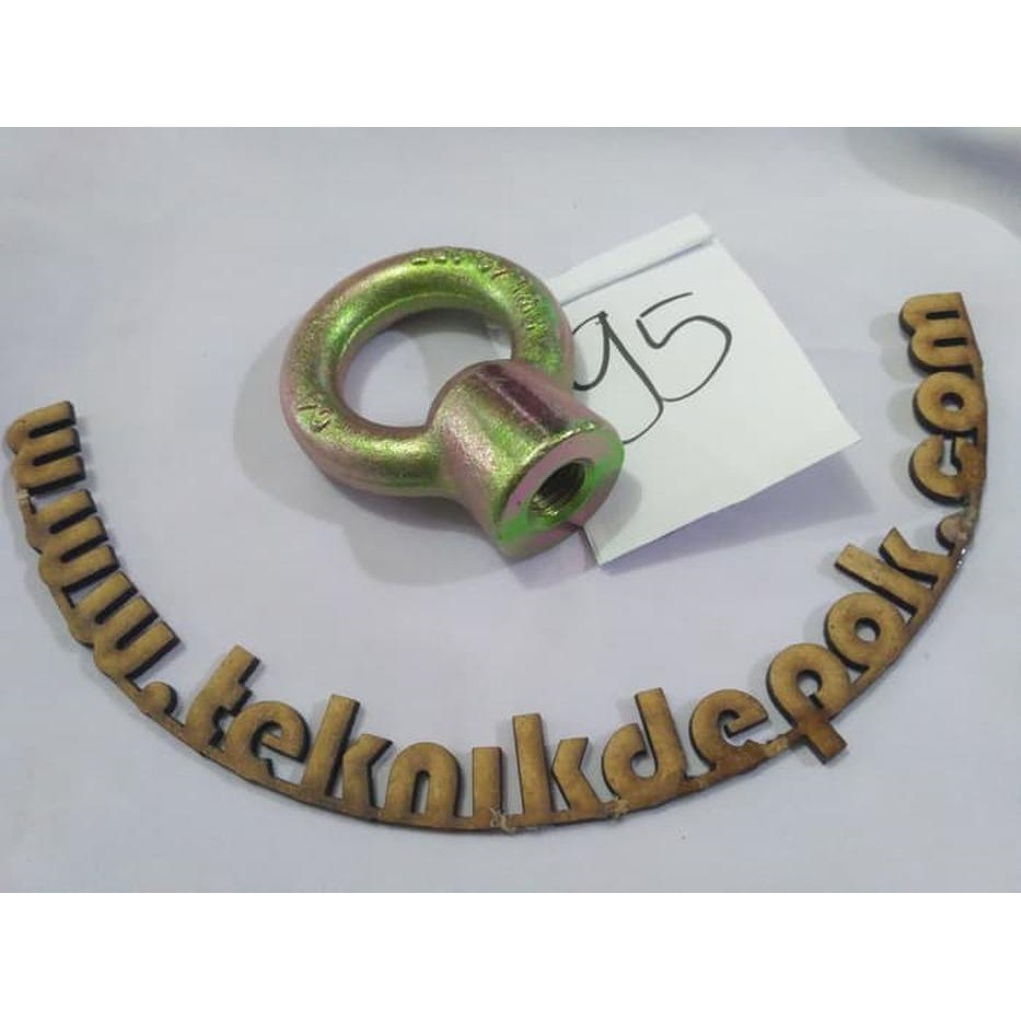 Jual eye nut baut mur lubang baut kuning gantungan baut hook m 14 x 20 ...