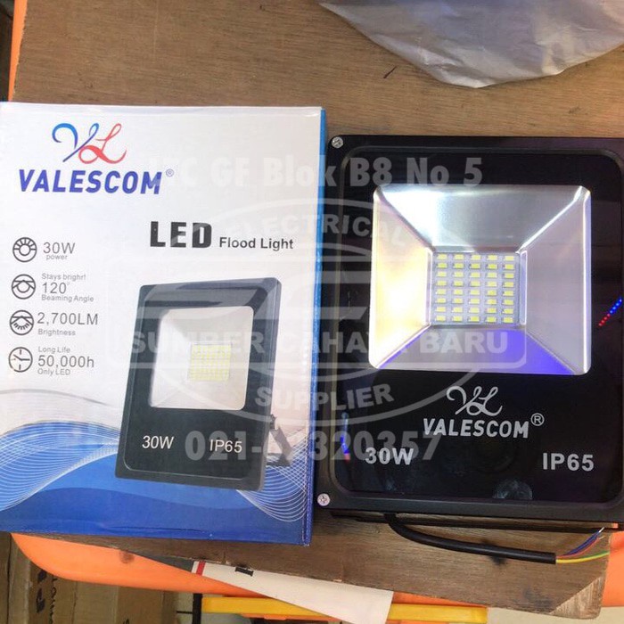 Jual Valescom Flood Light / Lampu Tembak / Kap Sorot LED 30 Watt | Shopee Indonesia