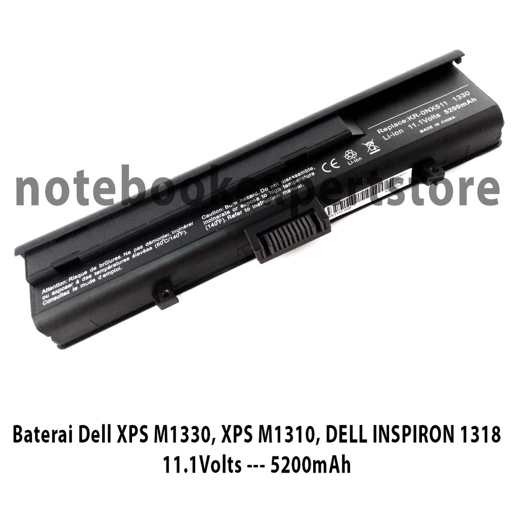 Jual Baterai Dell XPS M1330, XPS M1310, DELL INSPIRON 1318 - Black ...