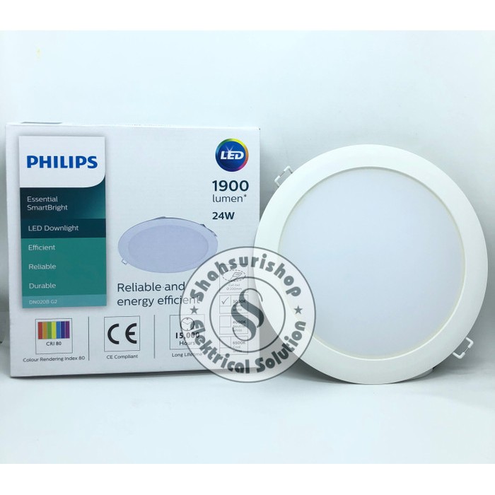 Jual PHILIPS LED Downlight DN020B G3 20W 20 W WATT LED9 8" D125 220 ...