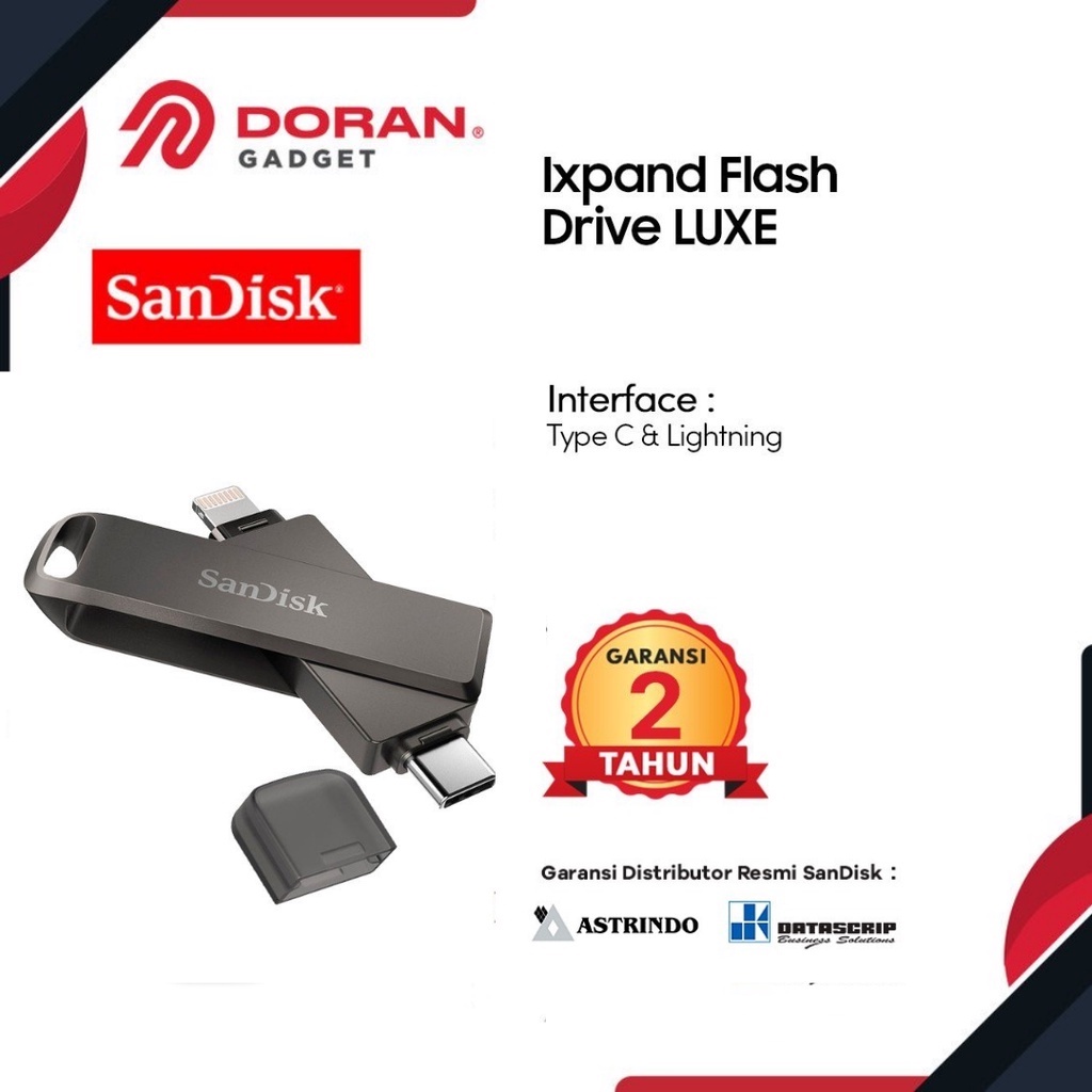 Jual Sandisk Ixpand Flash Drive Luxe 256GB for iPhone iPad / flashdisk ...