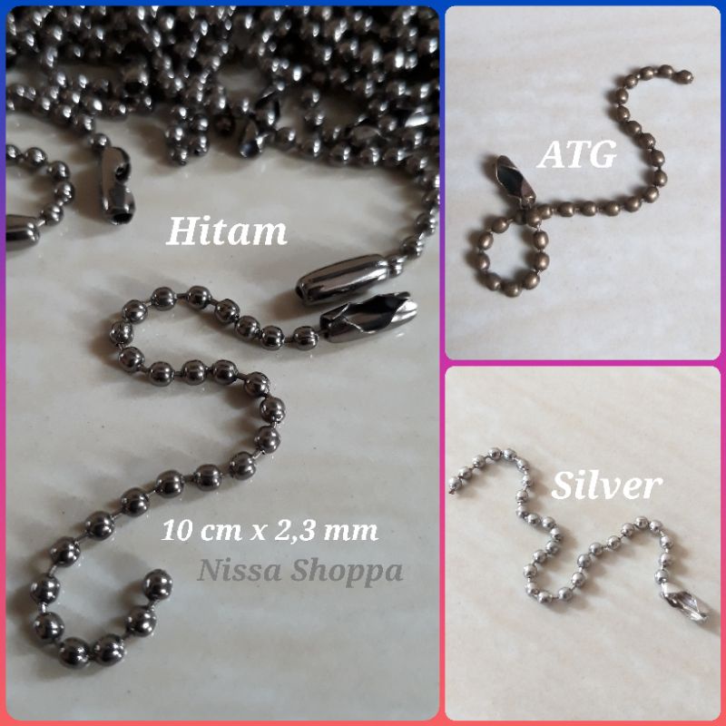 Jual Rantai kuku / rantai biji lada panjang 10 cm | Shopee Indonesia