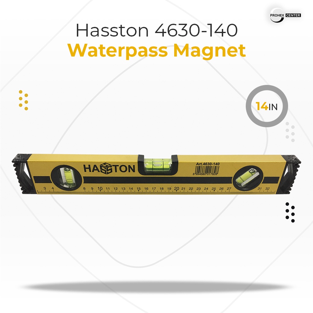 Jual Waterpas 14 in HASSTON PROHEX Magnet - Water Pas Torpedo 35 cm ...