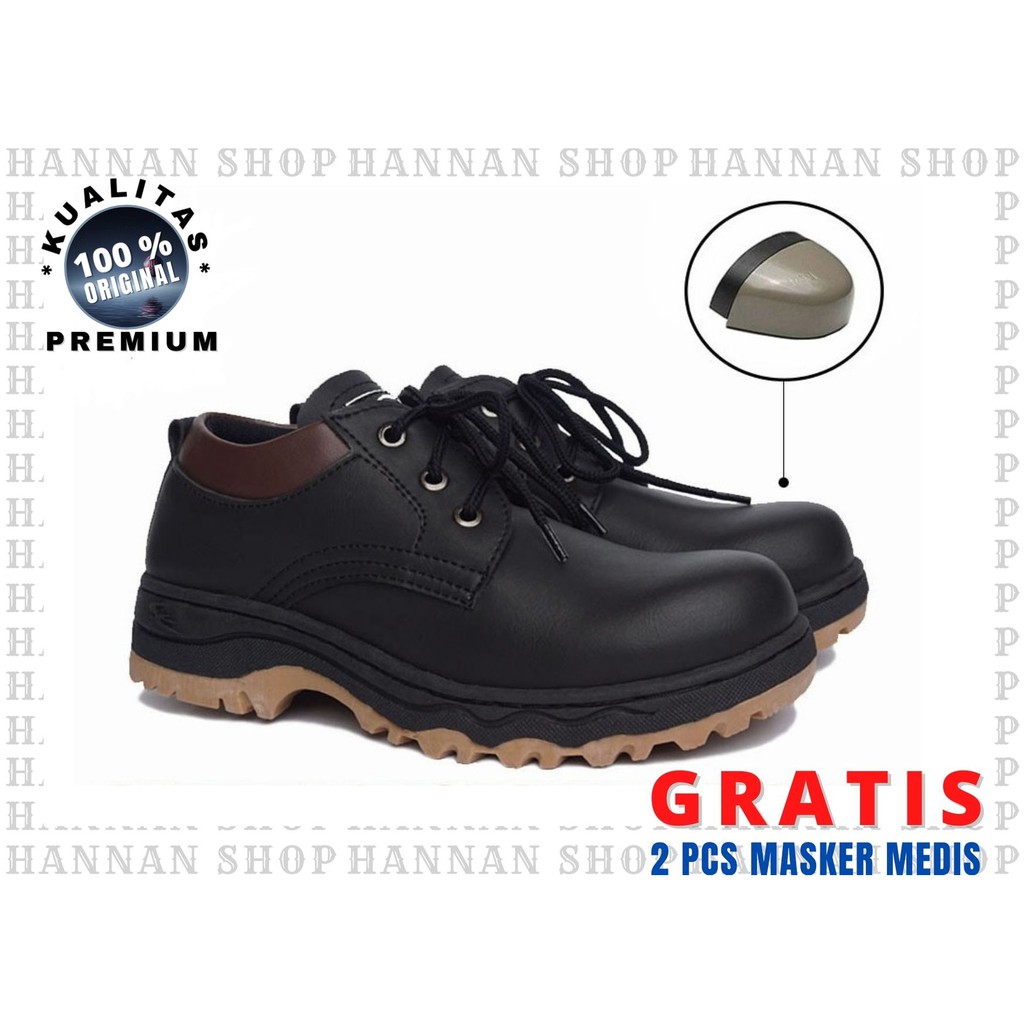 Jual SEPATU SAFETY SEMI BOOTS SAPATU PRIA KULIT BOOT KERJA SEPTI BUTS ...