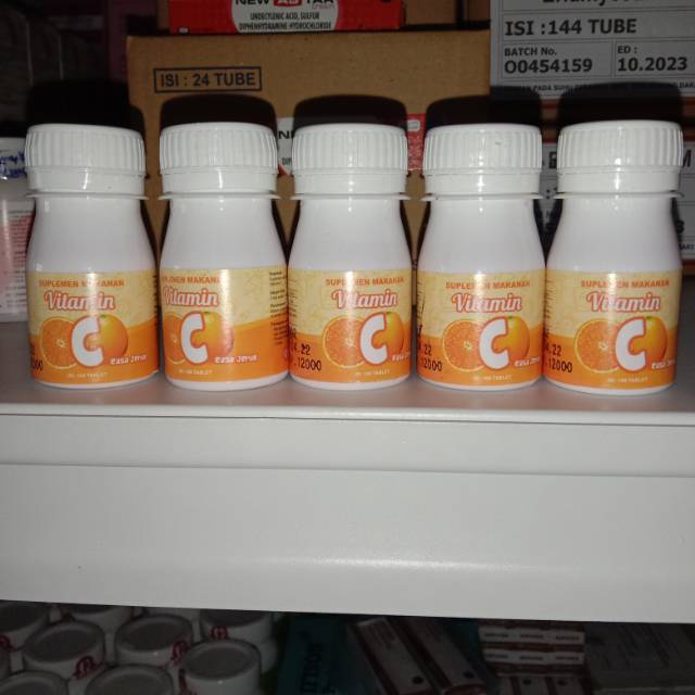 Jual Vitamin C Rasa Jeruk Botol Kecil isi 100 | Shopee Indonesia