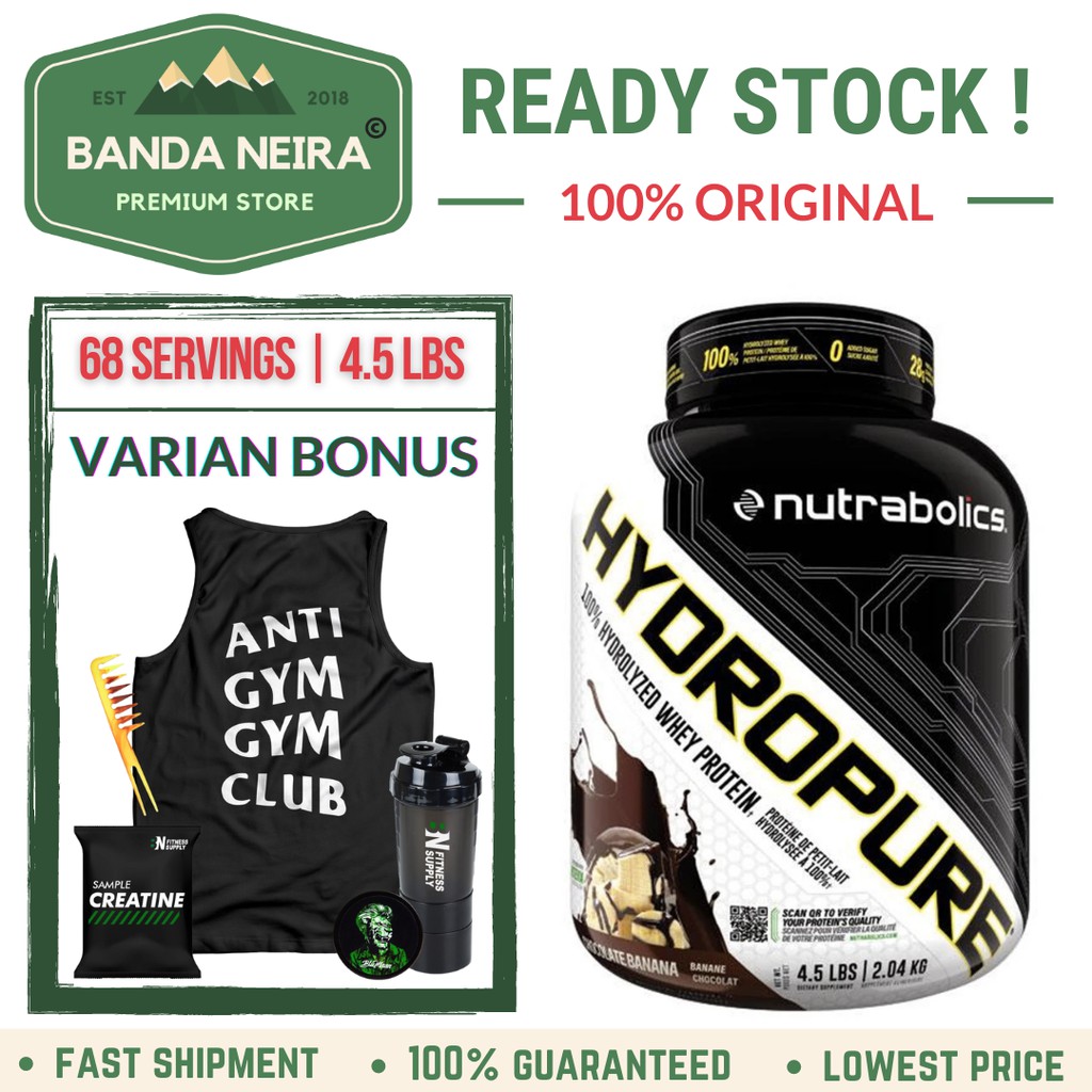 Jual Nutrabolics Hydropure Hydro Pure 100% Hydrolyzed Whey Protein ...