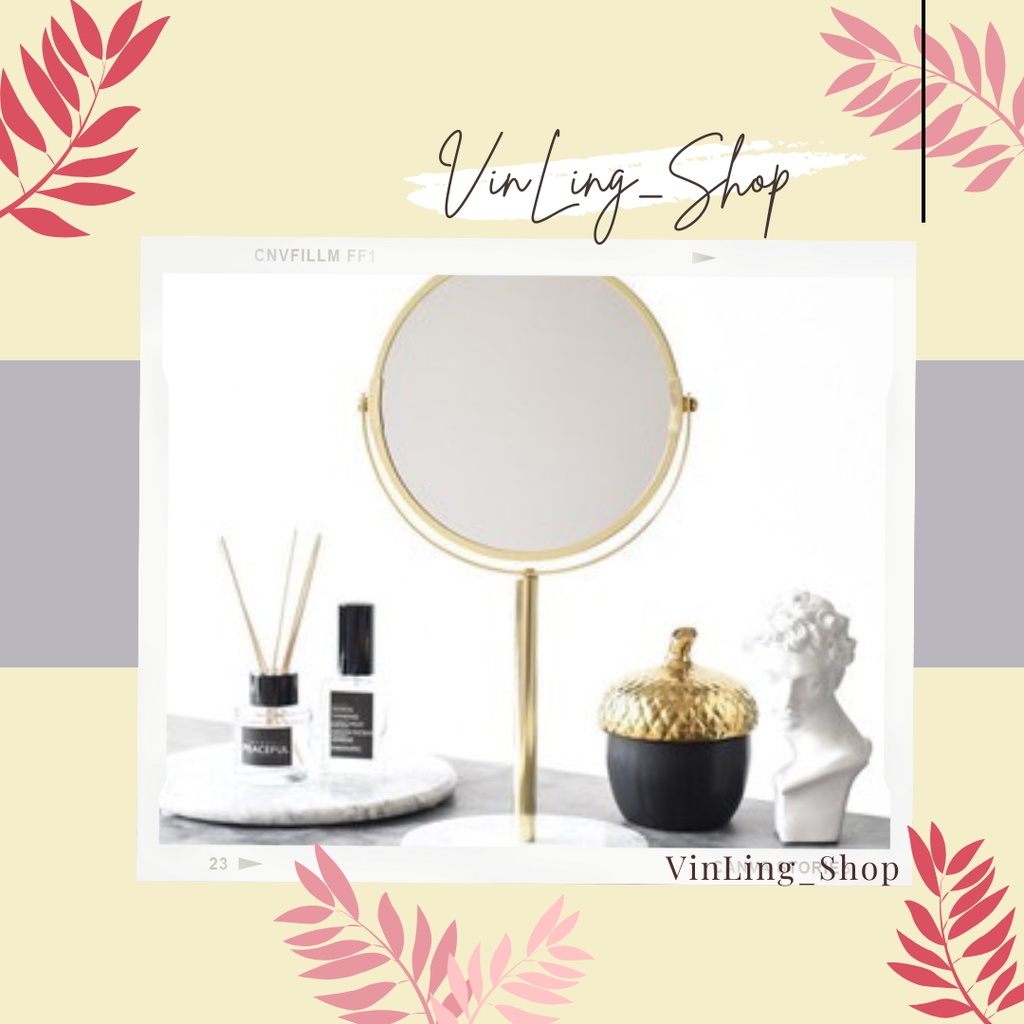 Jual LEXA Table Mirror kaca rias make up mini makeup meja lipat kecil ...