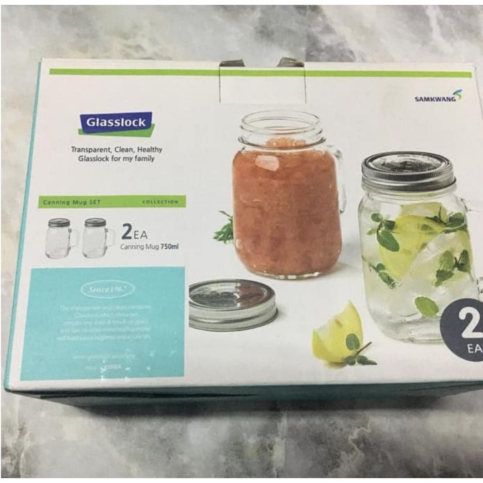 Jual GLASSLOCK SET MUG CANNING 2pcs ( TP ) | Shopee Indonesia