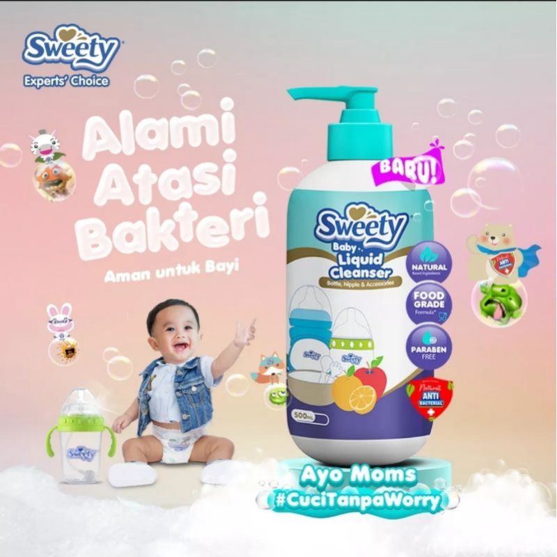 Jual Sweety Baby Liquid Cleanser 500ml dan 900ml | Shopee Indonesia