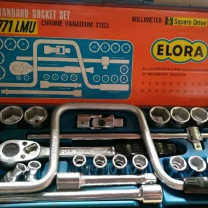 Jual ELORA Kunci Sock Set 26 pcs 1 l 2 inch Socket wrench set Germany ...