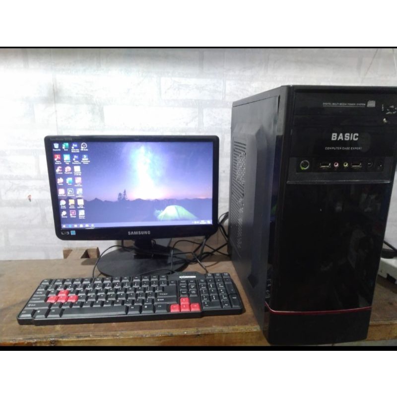 Jual Komputer 1 set LCD 19 DELL / 16 inci PC DELL CPU i3 ram 8 Gb siap ...