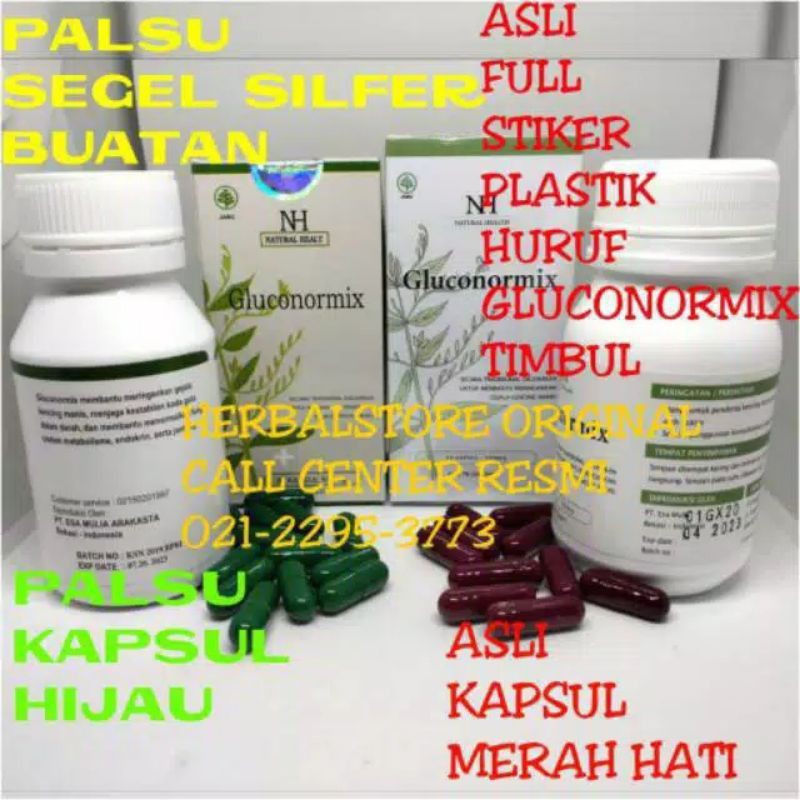 Jual GLUCONORMIX ASLI OBAT DIABETES HERBAL MENGURANGI GULA DARAH 100% ...