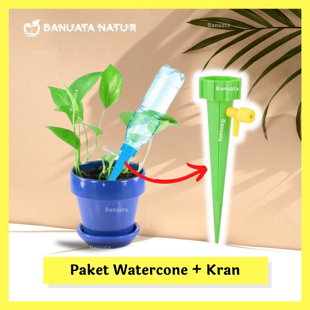 Jual Paket Watercone + Kran Tetes Tanaman Otomatis Irigasi Tetes Kebun ...
