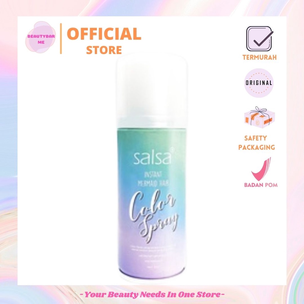 Jual Beautybarme - SALSA Instant Mermaid Hair Color Spray - Semir ...