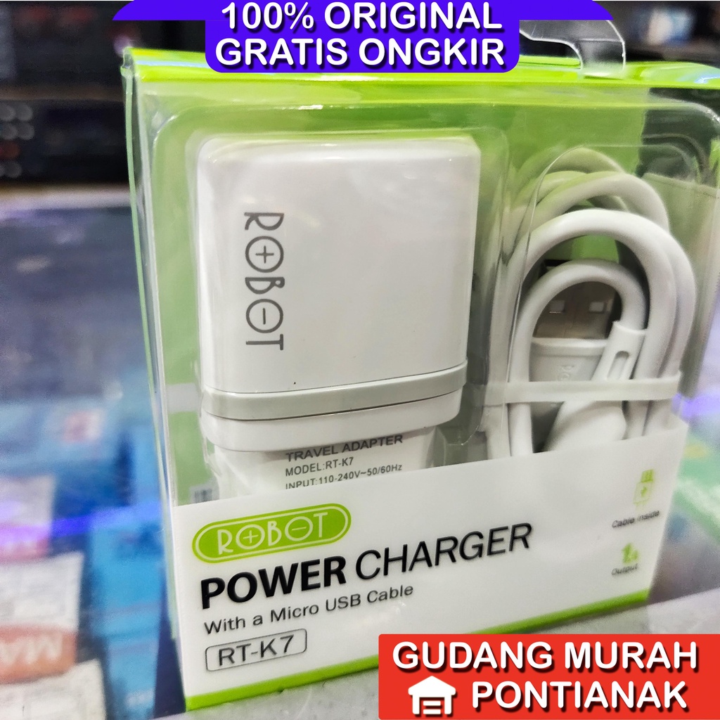 Jual A - Robot RT-K7 Adaptor Power Charger 5V/1A With Cable Micro USB ...
