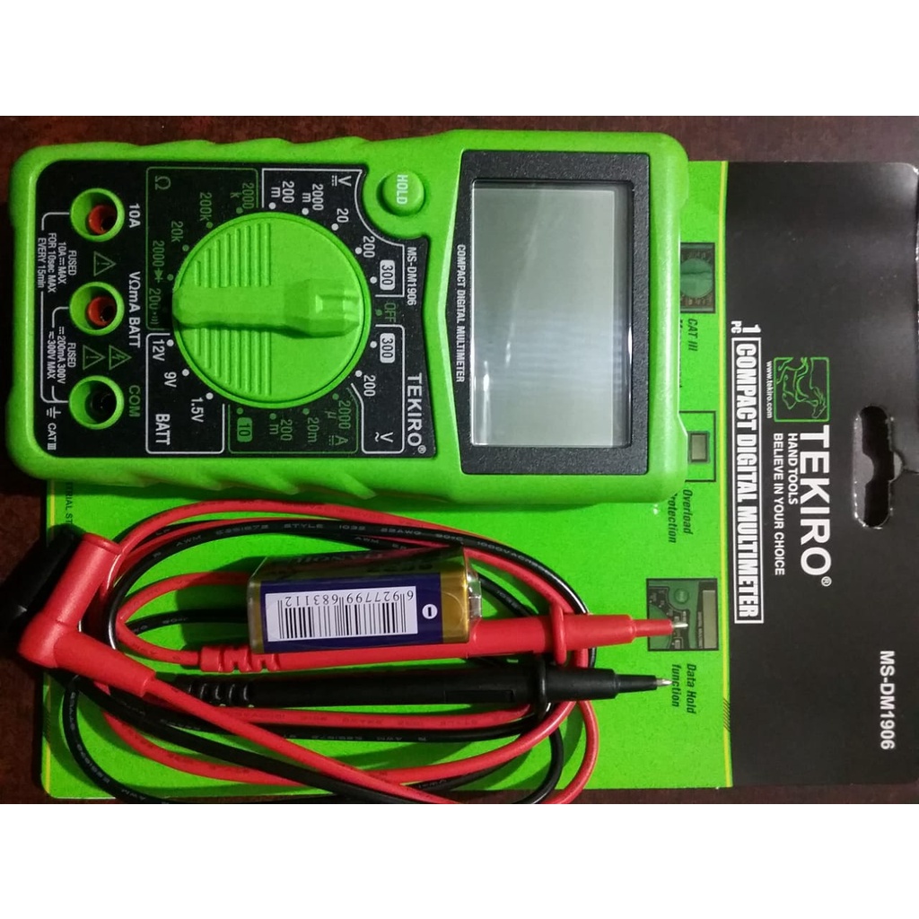 Jual TEKIRO COMPACT DIGITAL MULTIMETER Tekiro MS-DM1906 Multimeter ...