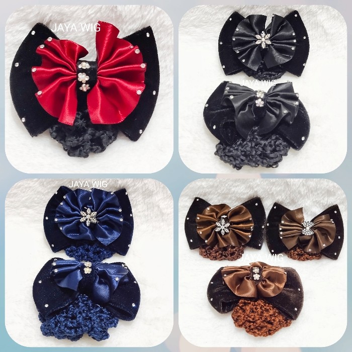 Jual Jepit Harnet Cepol Pita / Sanggul Konde Rambut / Hair net Cepol ...