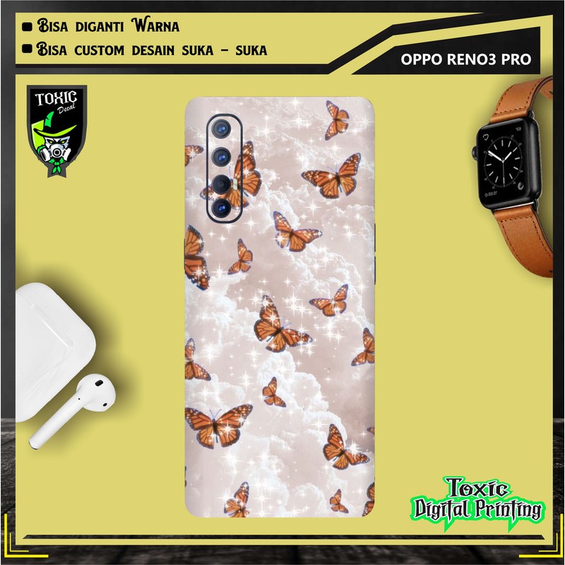 Jual COD GARSKIN SKIN HP OPPO RENO 3 PRO BUTERFLY | Shopee Indonesia