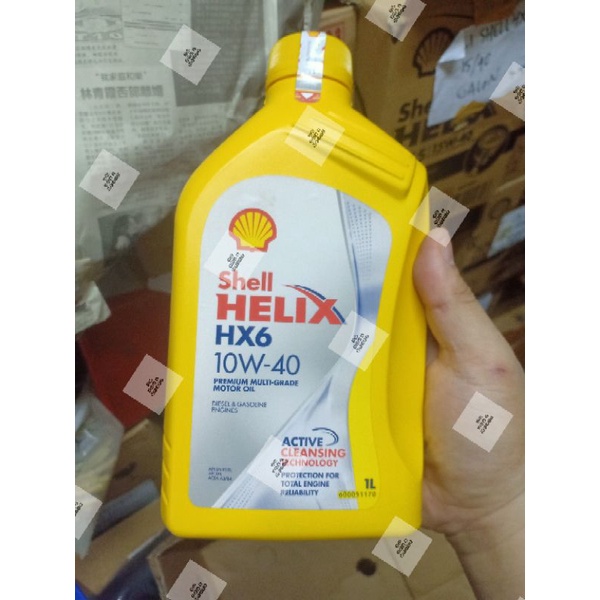 Jual oli mesin Shell helix hx6 Sae 10w-40 1liter | Shopee Indonesia