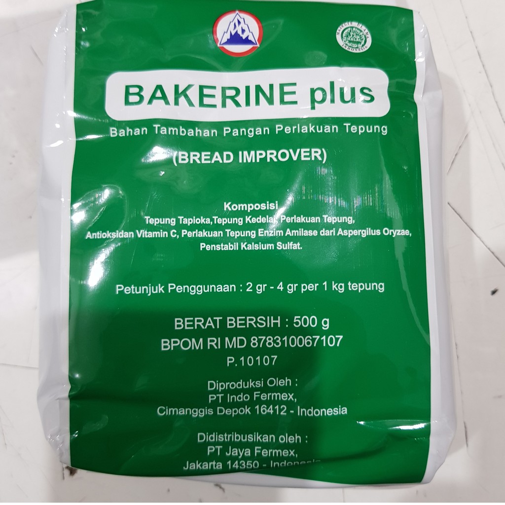 Jual BREAD IMPROVER BAKERINE PLUS 500 gram / PELEMBUT ROTI bakerin ...