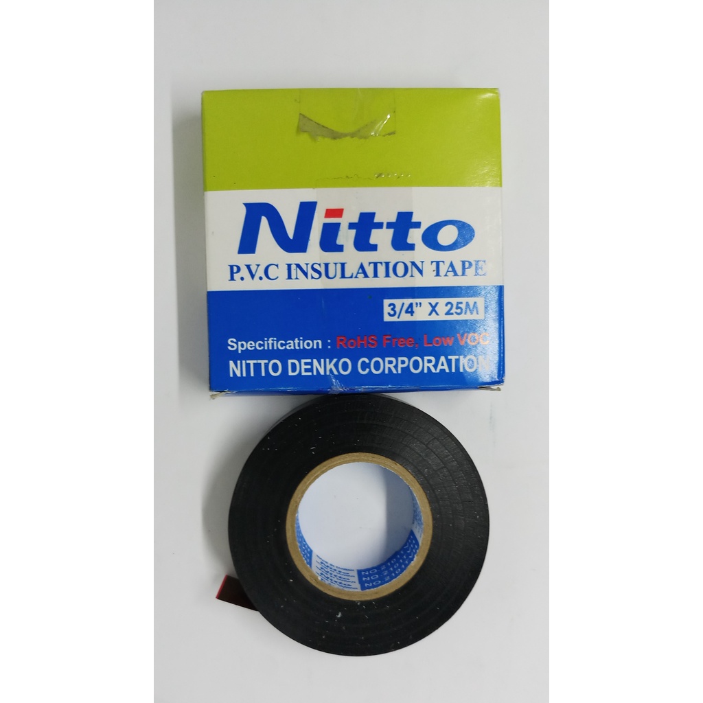Jual Isolasi Nitto PVC 3/4inci Isolasi Listrik Nitto 25 meter (D4121 ...