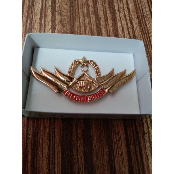 Jual brevet wing pin lencana pdh bdm beladiri militer tni ad | Shopee ...
