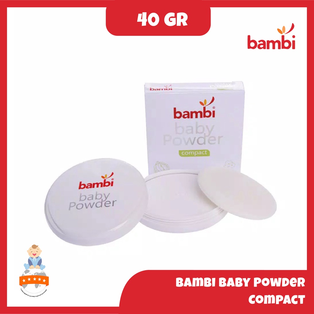 Jual Bambi Baby Powder Compact 40gr | Shopee Indonesia