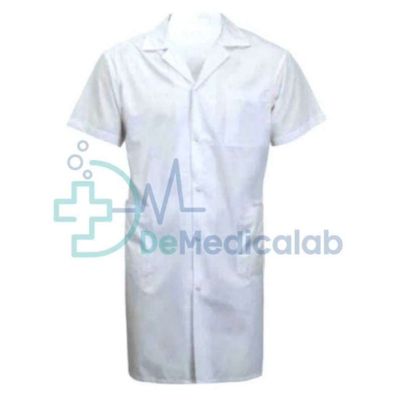 Jual Jas Lab Laboratorium Praktikum Sekolah Industri / Baju Lab Putih ...