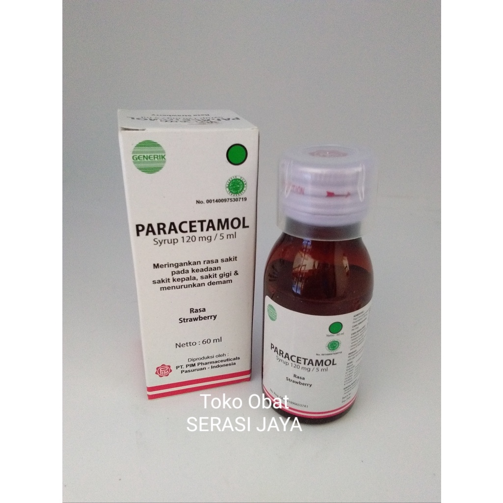 Jual Paracetamol Syrup 60 ml Meringankan Demam untuk Dewasa dan Anak ...