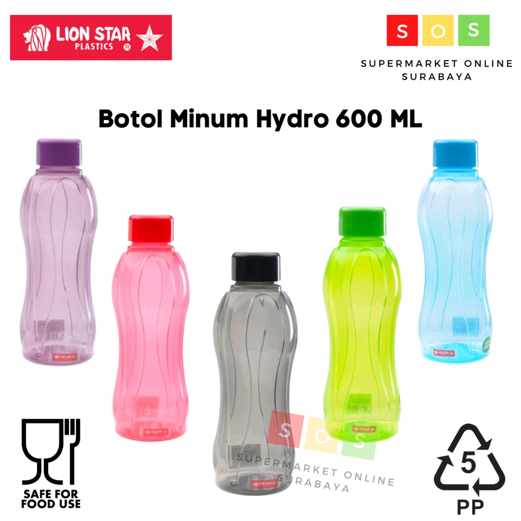 Jual Botol Minum Plastik Tebal Berkualitas Lion Star Hydro Bottle 600ML | Shopee Indonesia