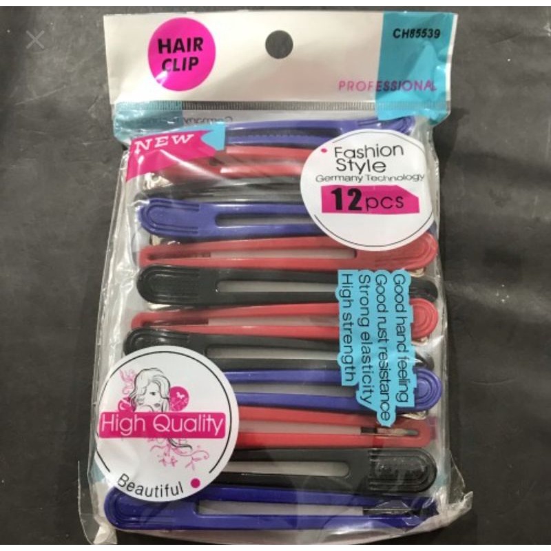 Jual JEPIT BEBEK STAINLESS WARNA SALON / JEPIT PARTING ISI 12 PCS ...