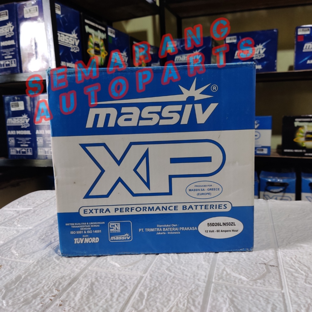 Jual ACCU AKI BASAH 55D26L N50ZL 12V 60Ah MASSIV XP | Shopee Indonesia