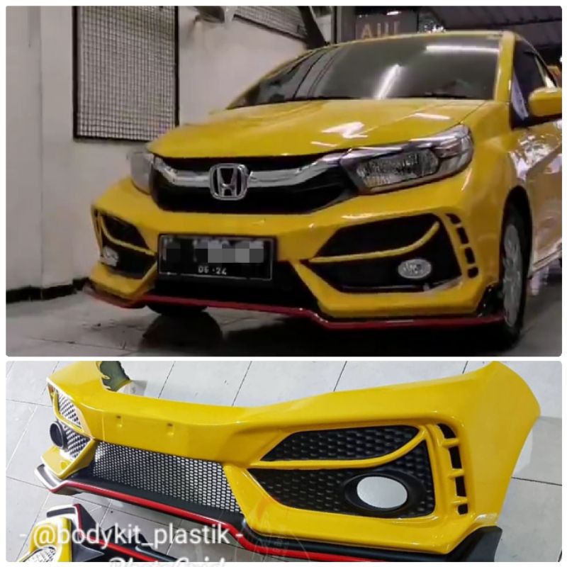 Jual bodykit full bumper all new honda brio type r style | Shopee Indonesia