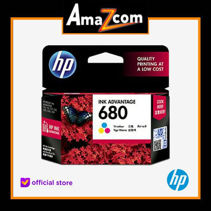 Jual Hp 680 Tri-Color Ink Cartridge ( F6V26Aa ) | Shopee Indonesia
