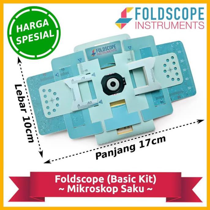 Jual BISA COD Foldscope Basic Kit - ORI ASLI - Paper Microscope ...