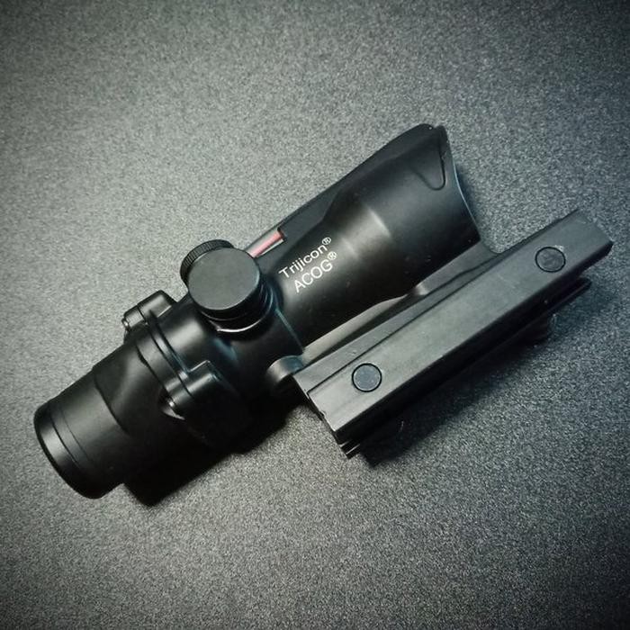 Jual Unik parts Red Dot SIght Trijicon ACOG 4 x 32 Optic Fiber Sight ...