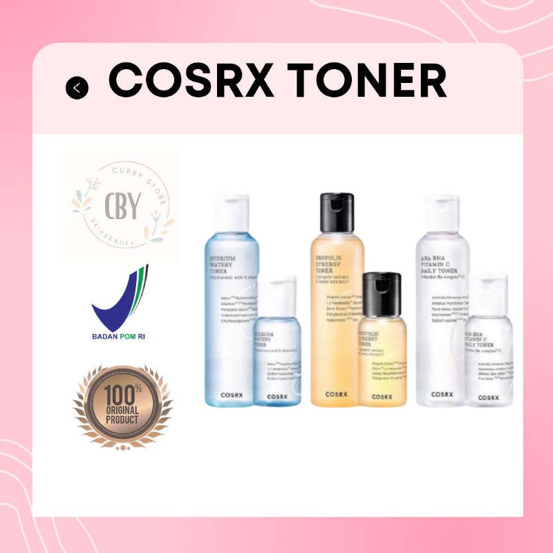 Jual COSRX TONER ( NEW ) ( HYDRIUM/AHA BHA VIT C / FULL FIT PROPOLIS ...