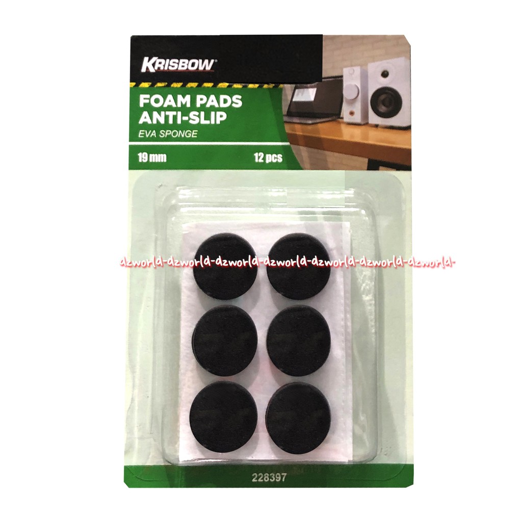 Jual Krisbow Foam Pads Anti Slip Black 19mm Alas Busa Hitam Pengganjal ...
