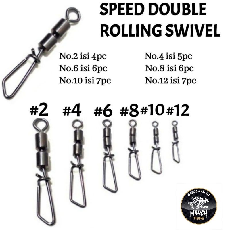 Jual Snap Double Rolling Swivel | Shopee Indonesia
