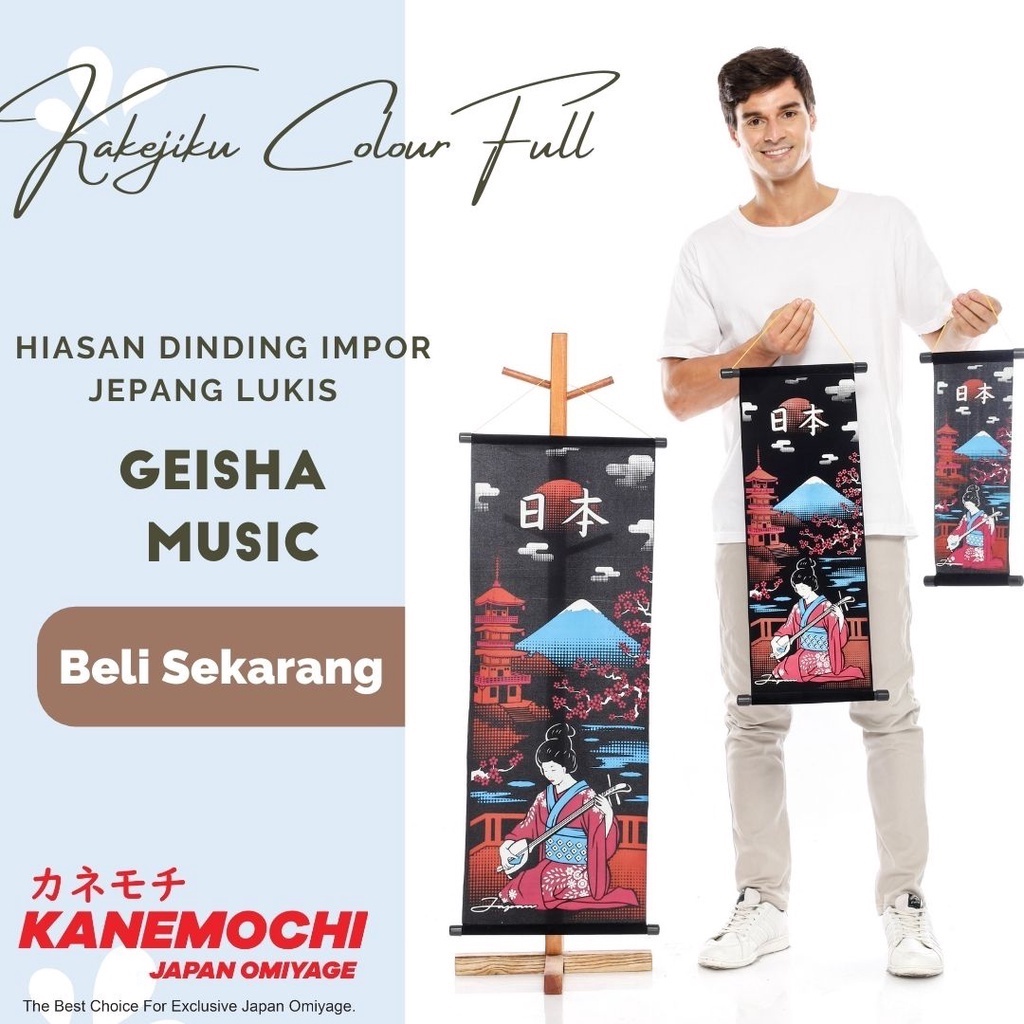 Jual KANEMOCHI SOUVENIR - KAKEJIIKU GEISHA MUSIK JAPAN - HIASAN DINDING KHAS JEPANG MOTIF GEISHA ...