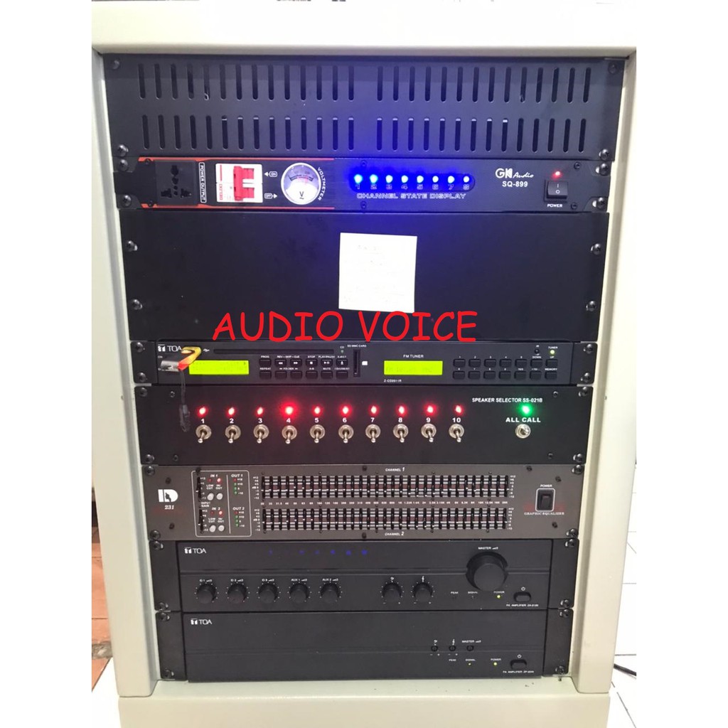 Jual RACK TOA PA SYSTEM UNTUK GEDUNG / Paket Sound System Gedung ...